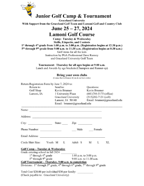 Lamoni Community Schools - Youth Summer Golf Camp